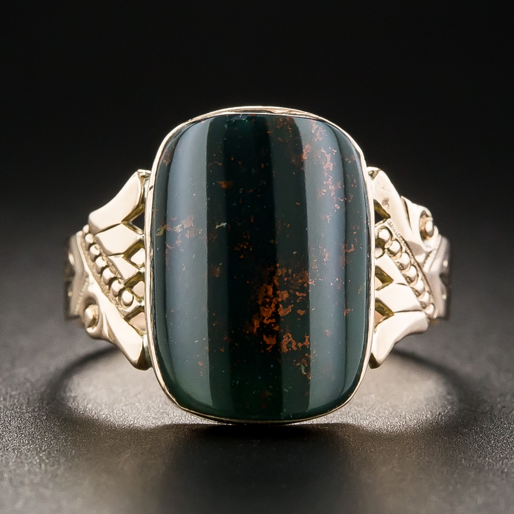 Victorian Bloodstone Ring