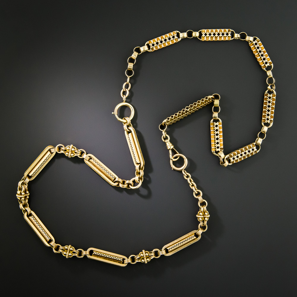 Victorian Bold Link Necklace
