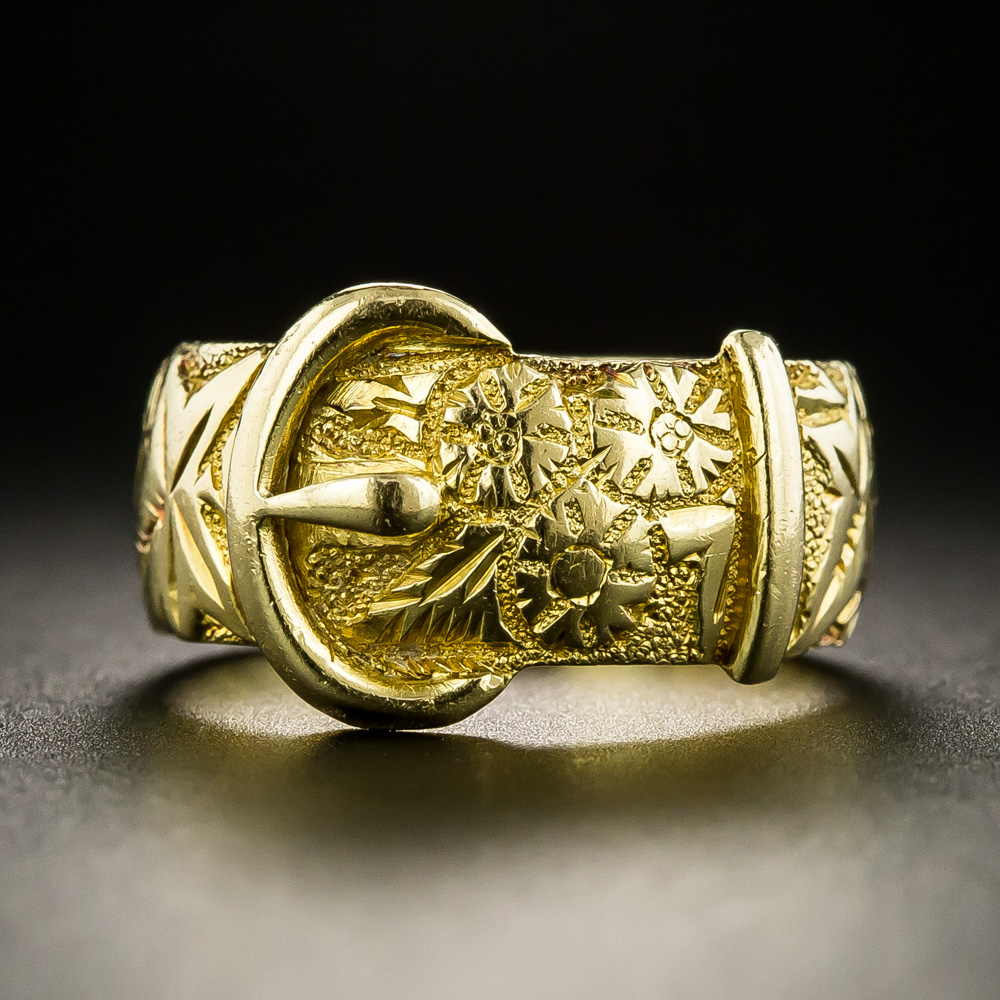 Victorian Buckle Band Ring