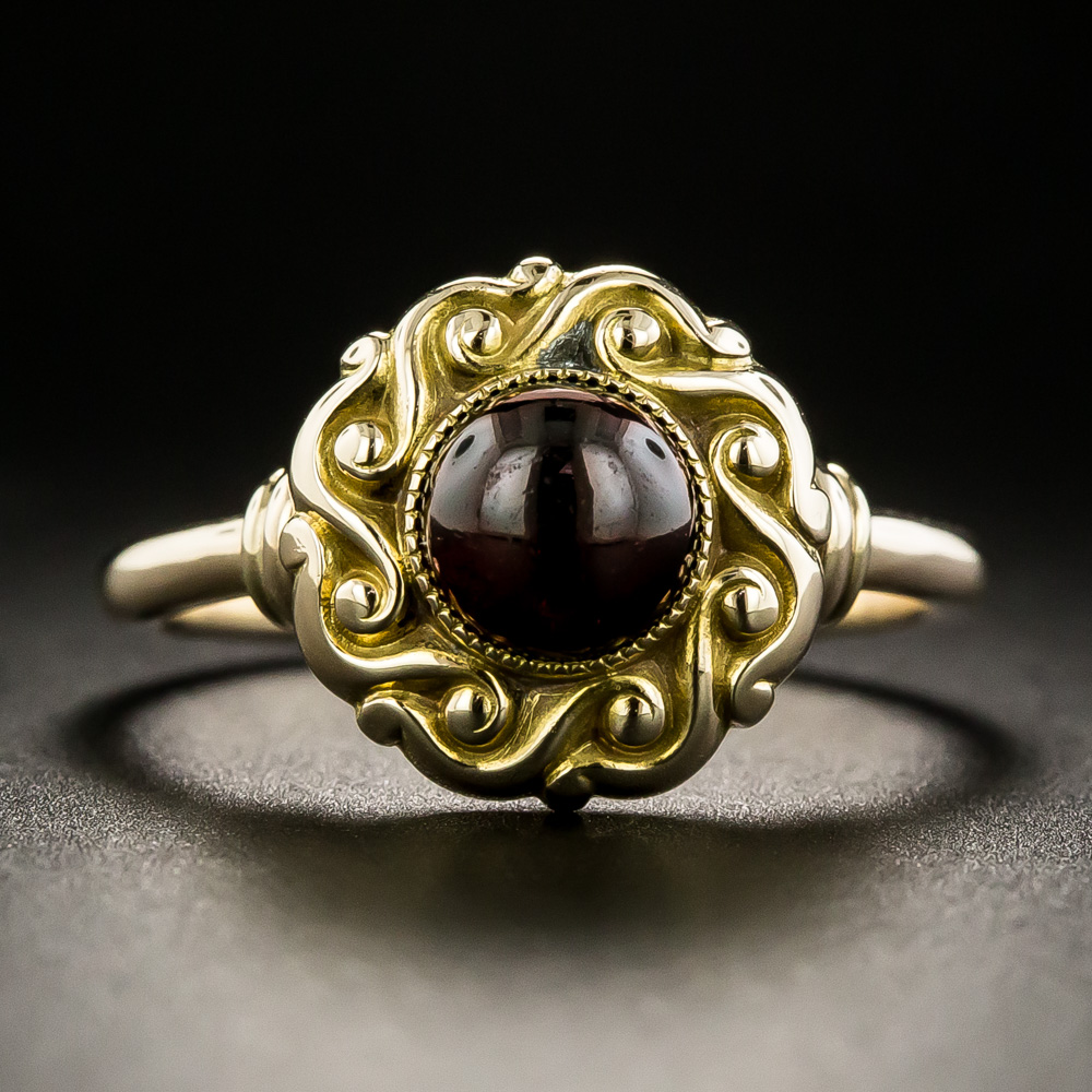 Victorian Cabochon Garnet Ring