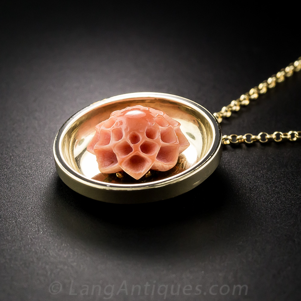 Victorian Coral Pendant