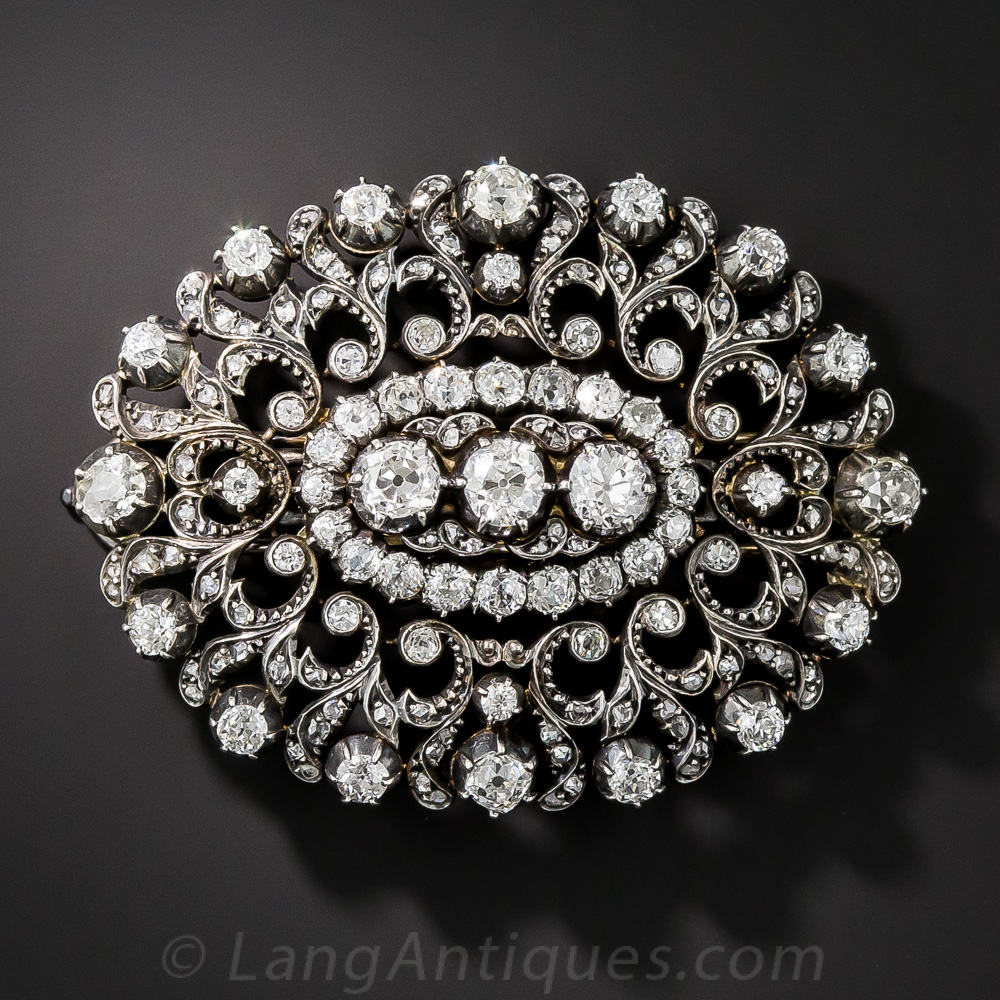 Victorian Diamond Pendant / Barrette