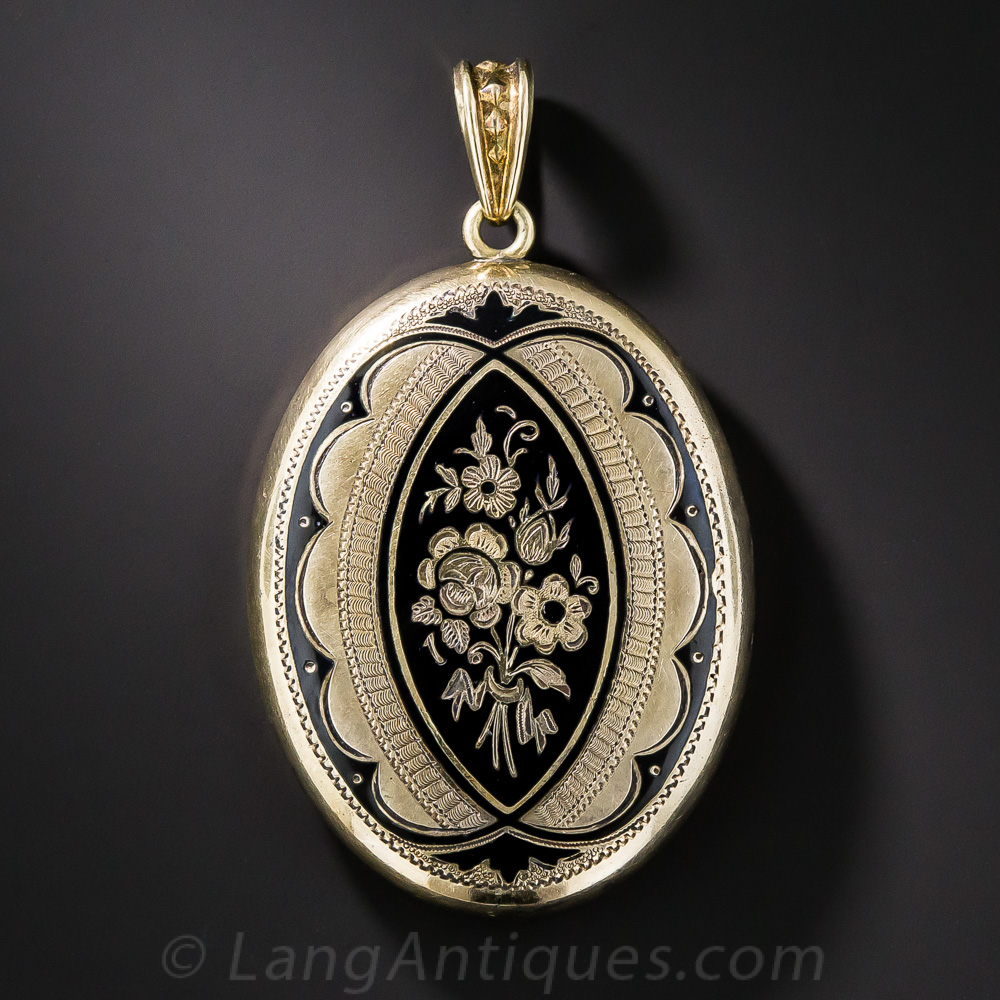 Victorian Enameled Locket