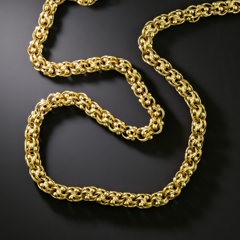 Victorian Fancy Ball Link Chain