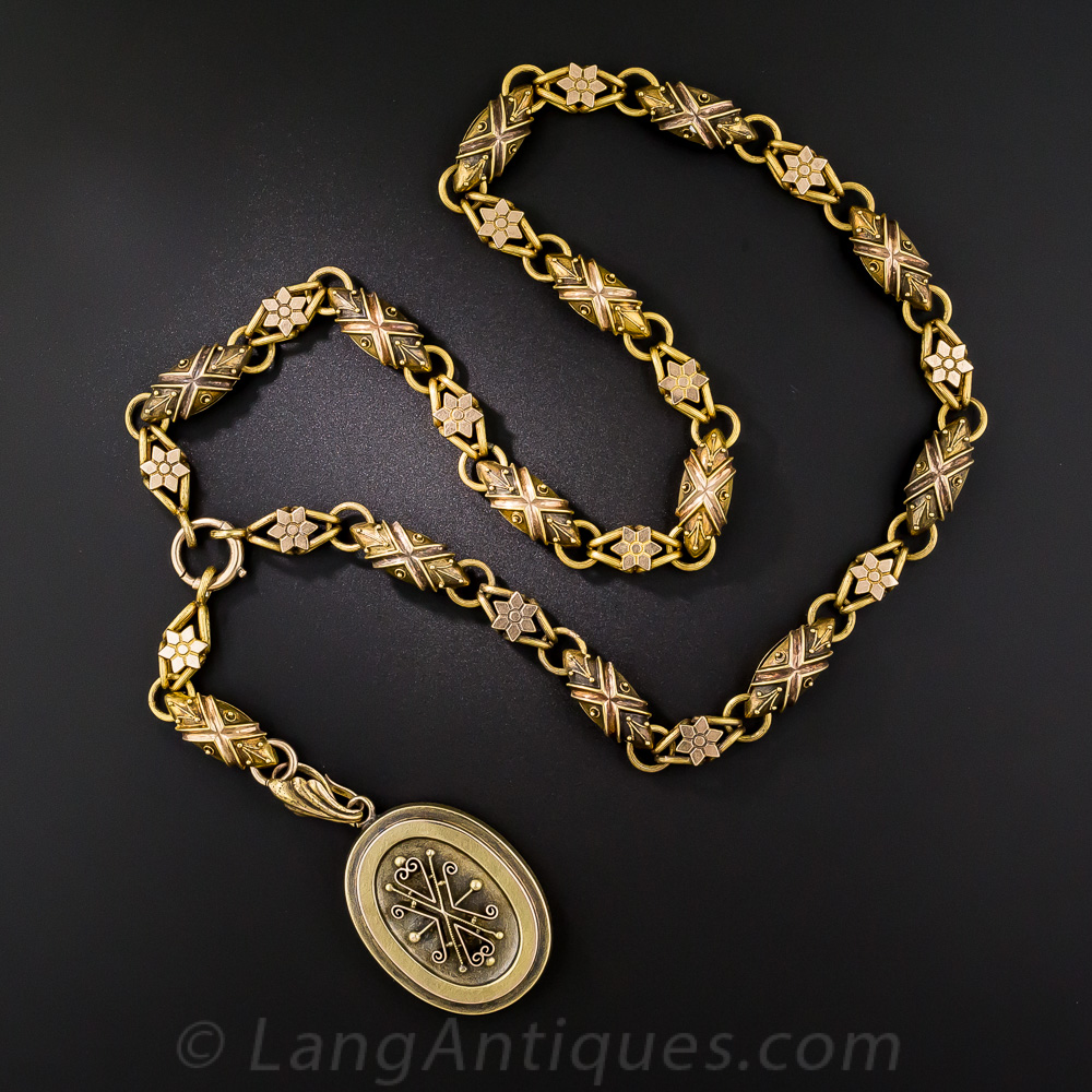 Victorian Fancy Chain and Locket