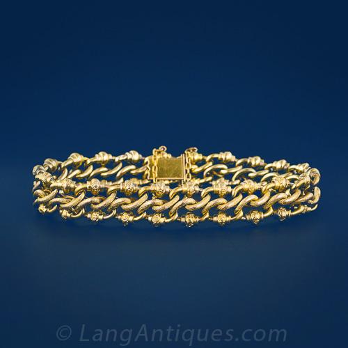 Victorian Fancy Gold Bracelet