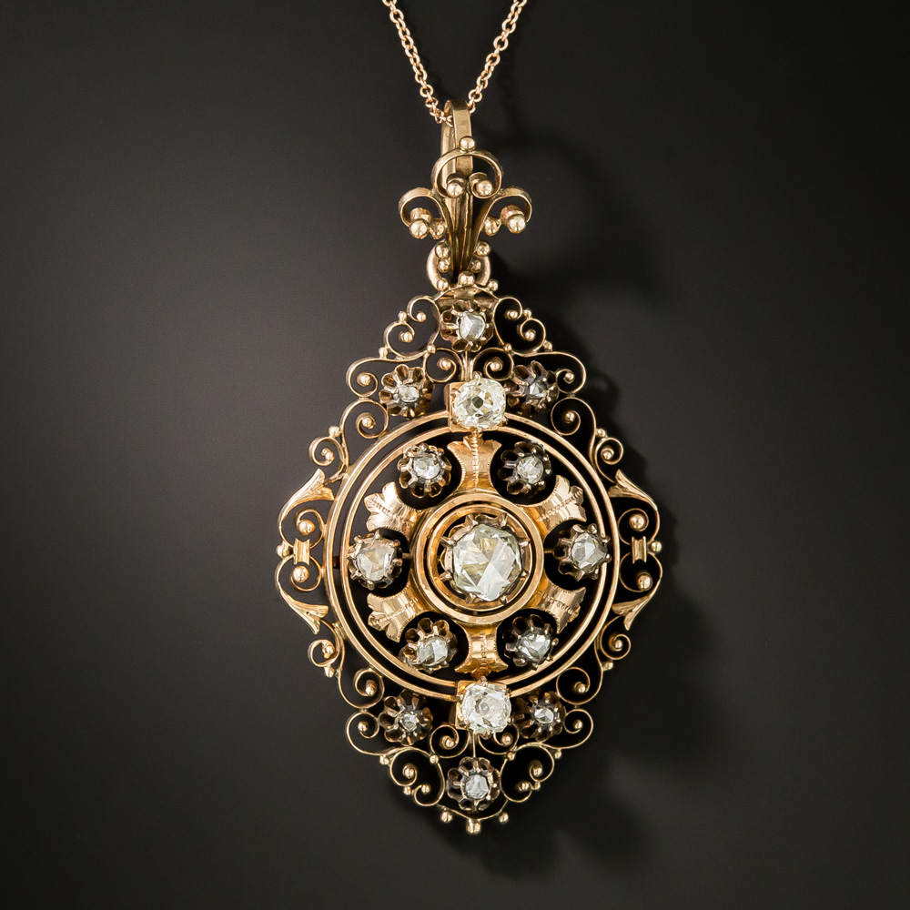 Victorian Filigree Diamond Necklace