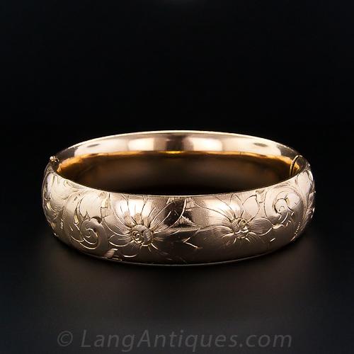 Victorian Gold Filled Bangle