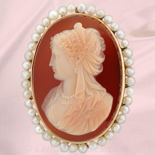 Victorian Hard Stone Cameo