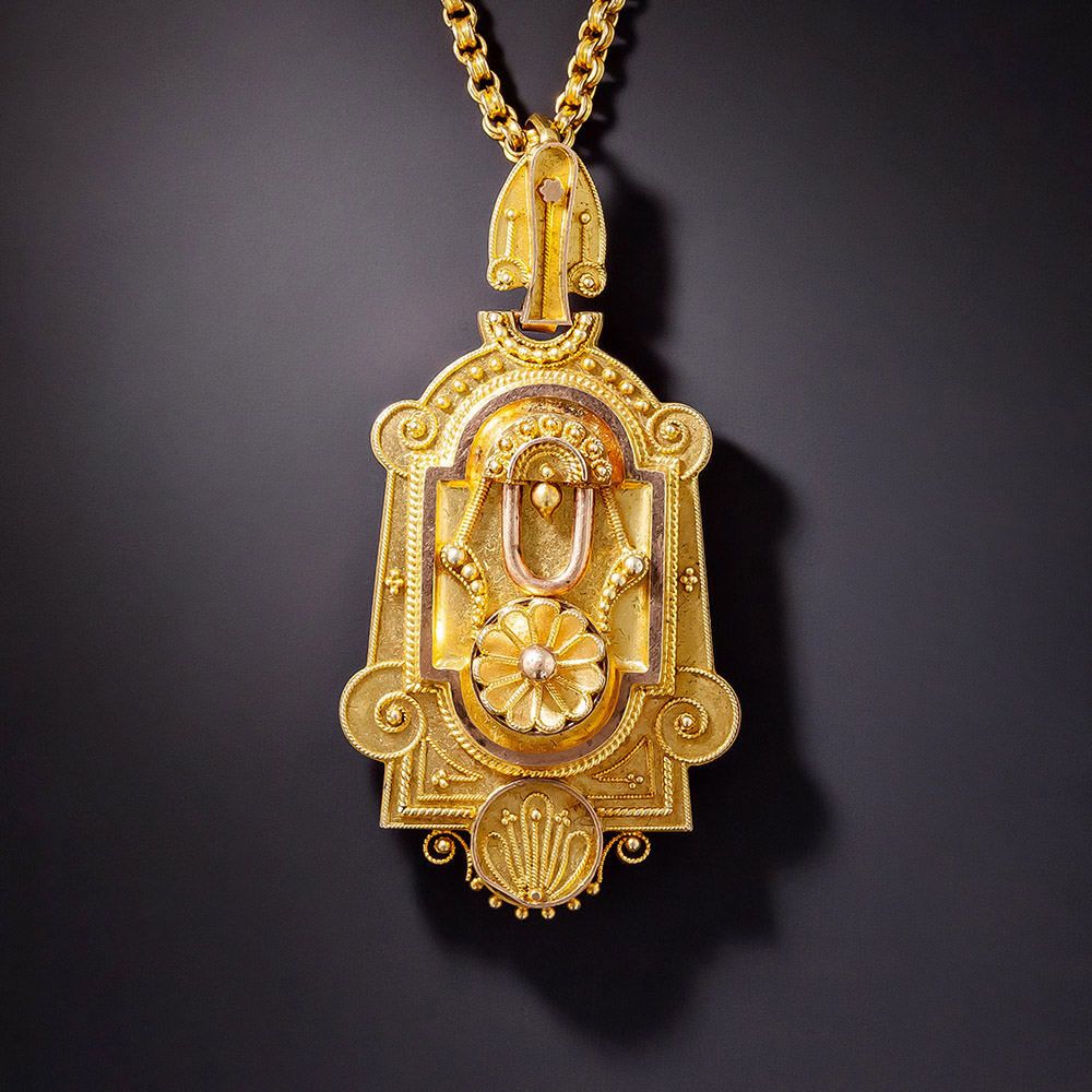 Victorian Locket Pendant Necklace