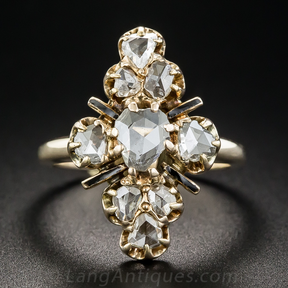 Victorian Rose-Cut Diamond Dinner Ring