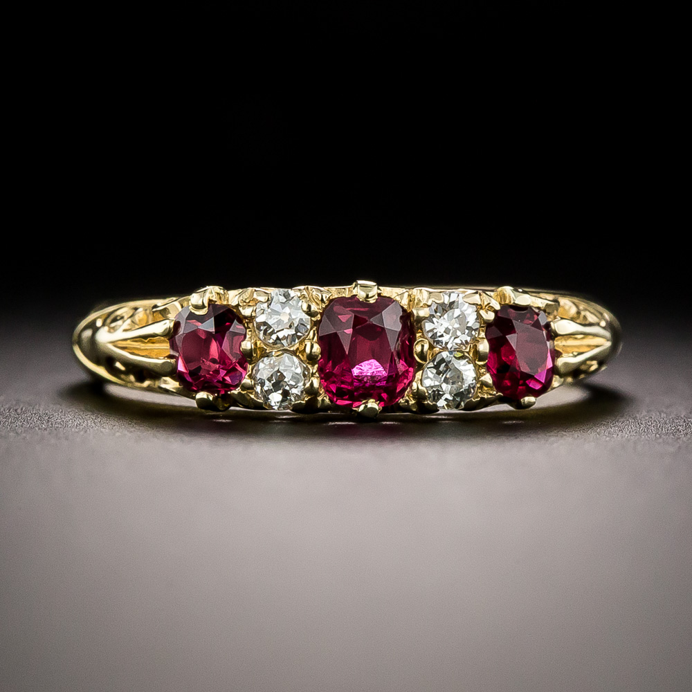 Victorian Ruby and Diamond Ring