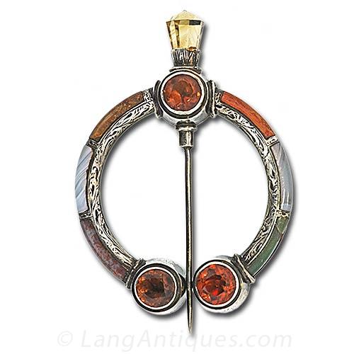 Victorian Scottish Circle Pin