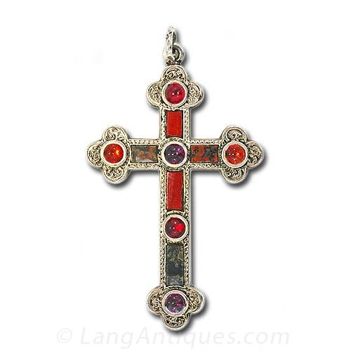 Victorian Scottish Cross Pendant