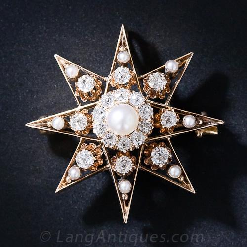 Victorian Star Pin