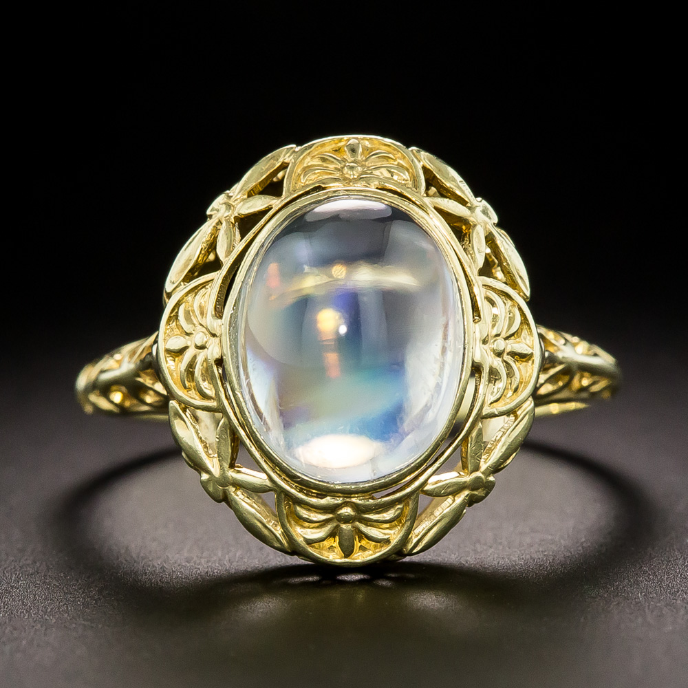 Victorian-Style Moonstone Ring by Jones and Woodland
