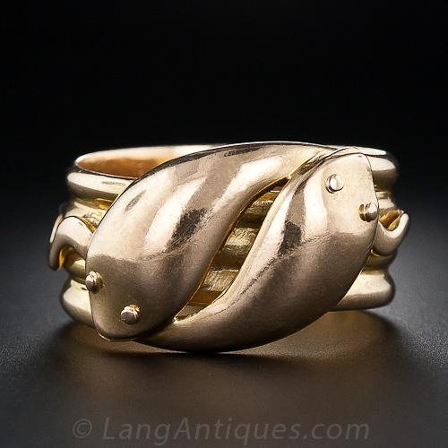 Victorian Twin Snake Ring