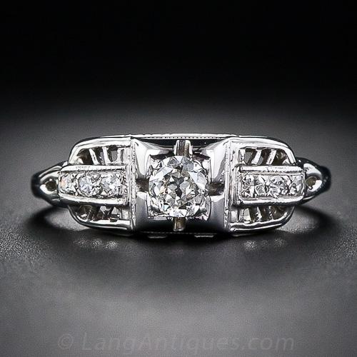 Vintage .16 Carat Diamond Engagement Ring