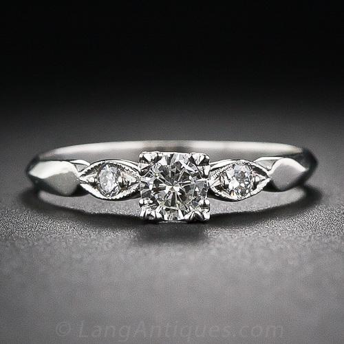 Vintage .25 Carat Diamond Engagement Ring
