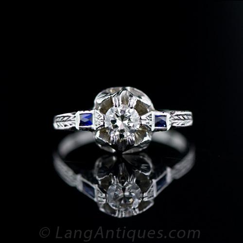 Vintage .35 Carat Diamond Engagement Ring