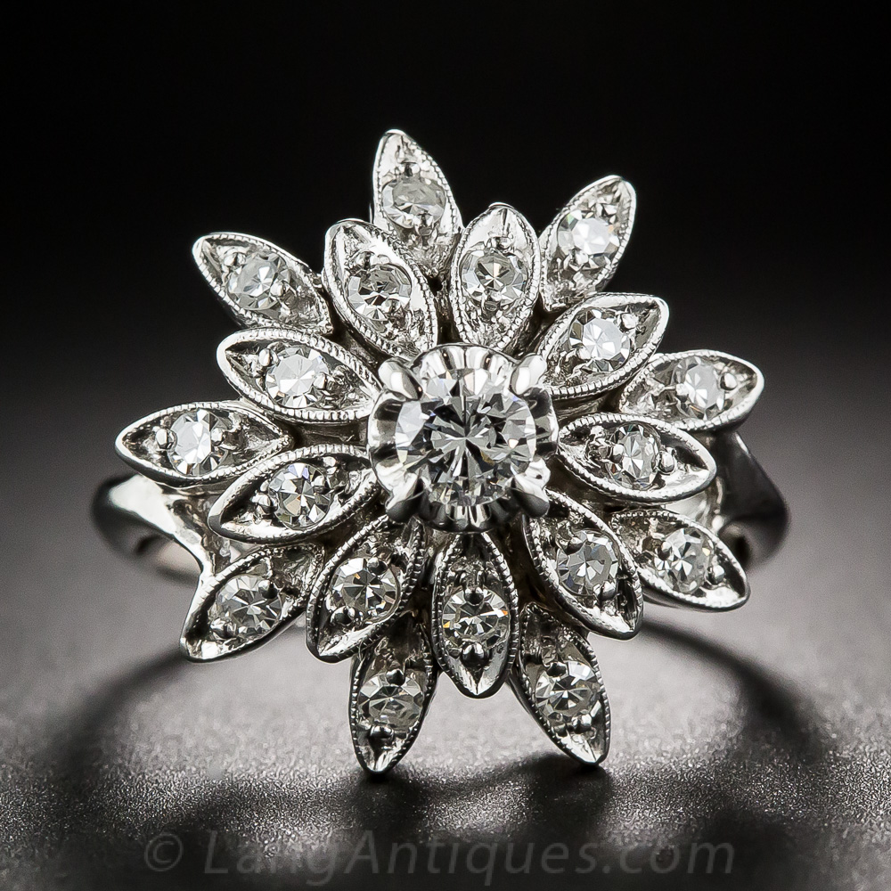 Vintage Diamond Cocktail Ring