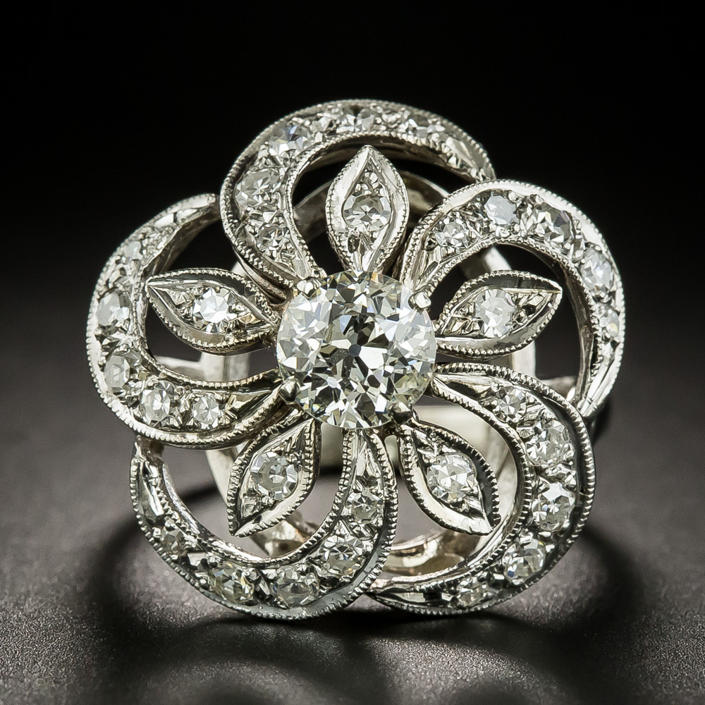 Vintage Diamond Pinwheel Ring by The Ball Company