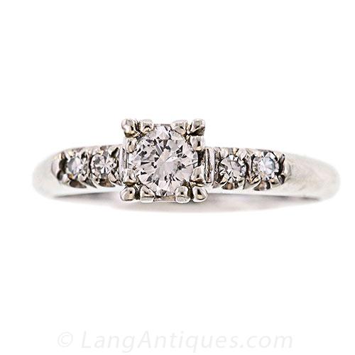 Vintage Engagement Ring, Circa 1950