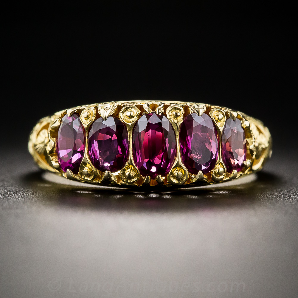 Vintage Five-Stone Ruby Ring