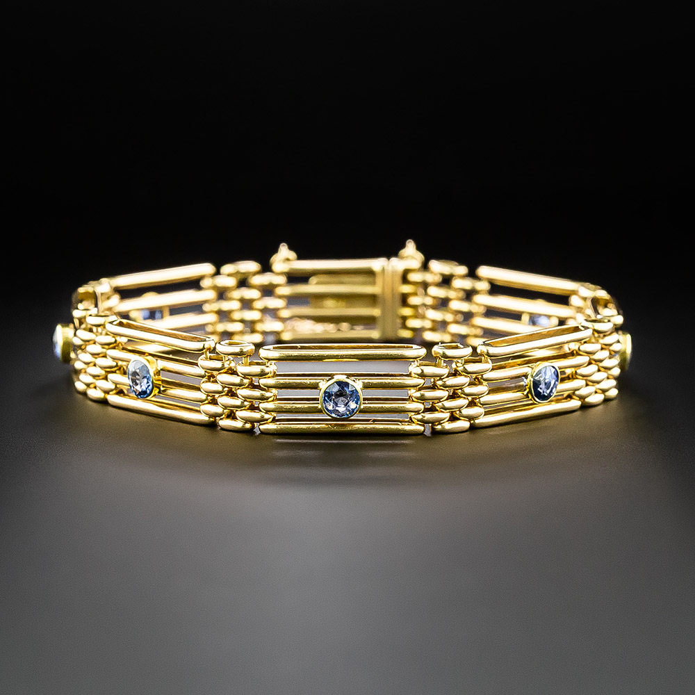 Vintage Sapphire Gate Bracelet